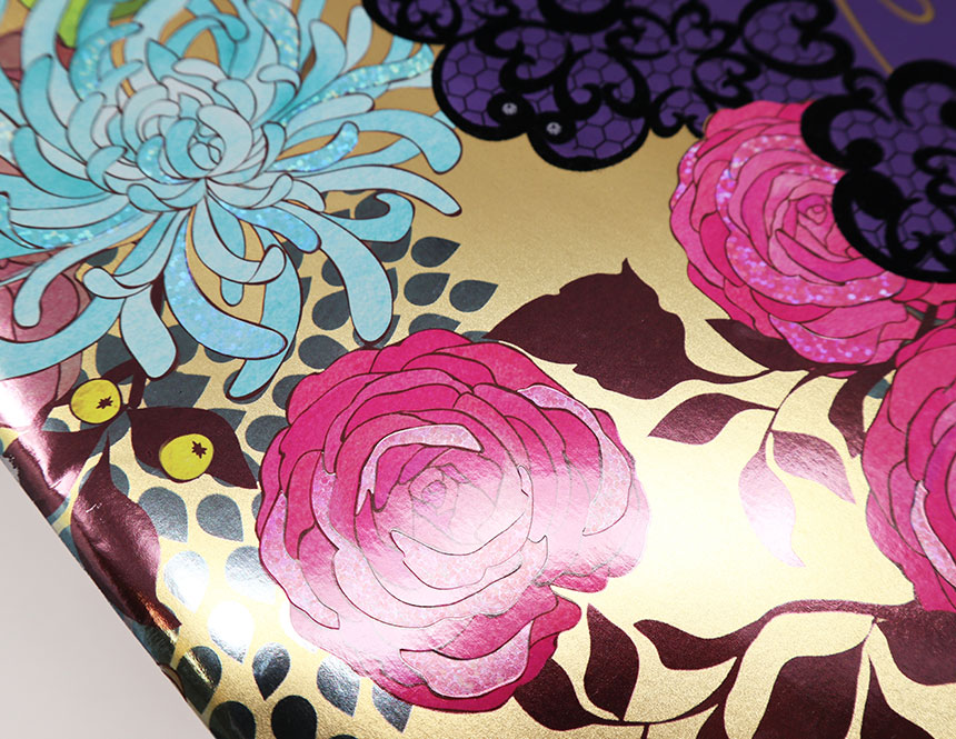 Fabric flocking special effect finish for publishing | Celloglas