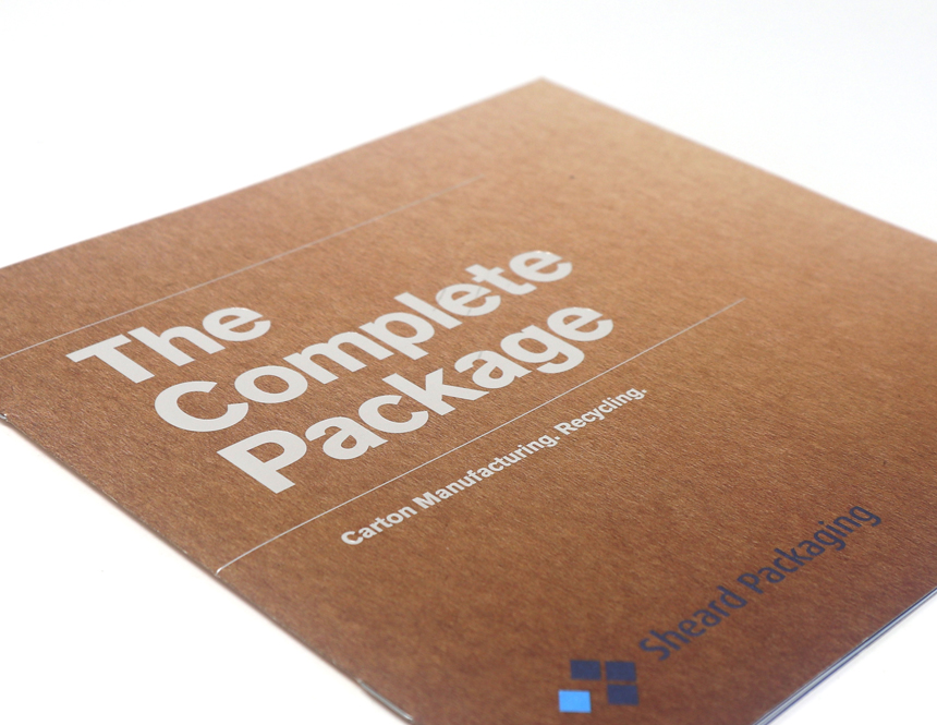 Silver metallic foil brochure cover | Celloglas